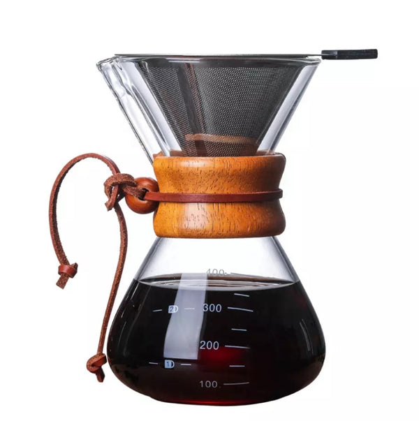 CHEMEX 400 ML WITH STEEL FILTER – Coffee Blends Zone